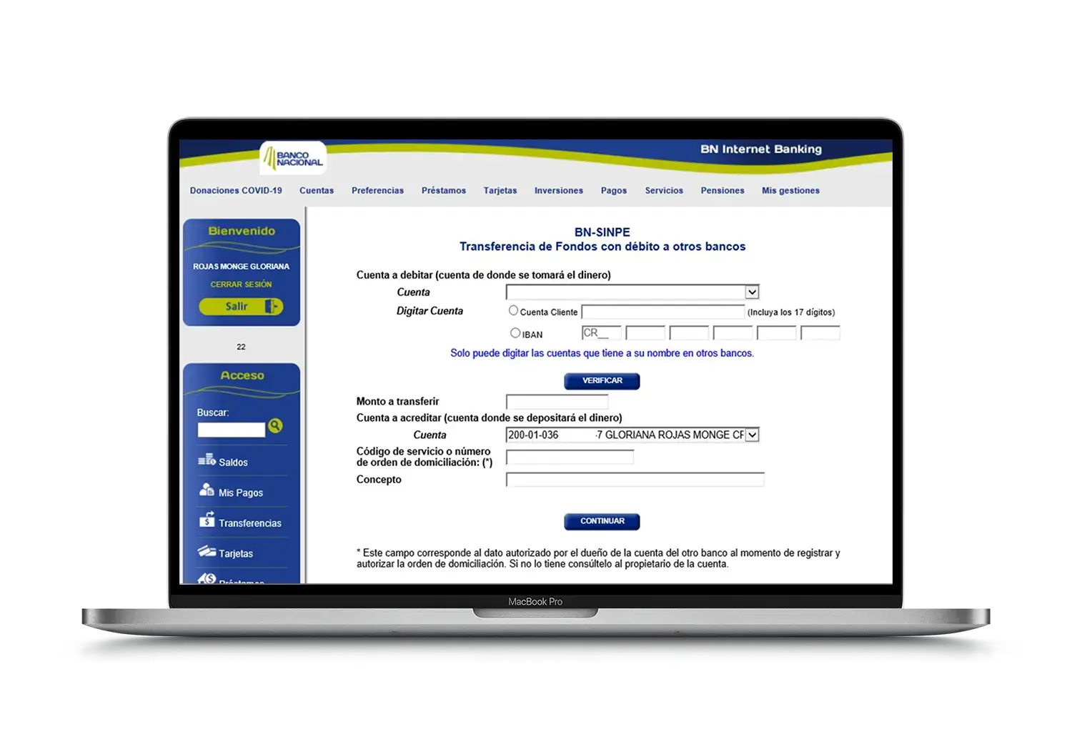 Tutoriales - Afiliación a BN SINPE Móvil desde Banca en Línea